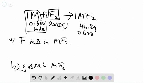 SOLVED:A sample of 0.600 mol of a metal M reacts completely with excess ...