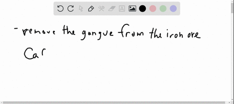(a) What is the purpose of adding limestone to a blast furnace? (b ...