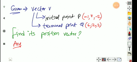SOLVED:The vector 𝐯 has initial point P and terminal point Q . Write 𝐯 in the form a 𝐢+b 𝐣+c 𝐤 ...