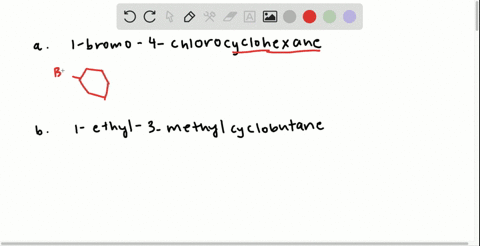 SOLVED:Draw the cis and trans isomers for the following: a. 1 -bromo- 4 -chlorocyclohexane b. 1 ...