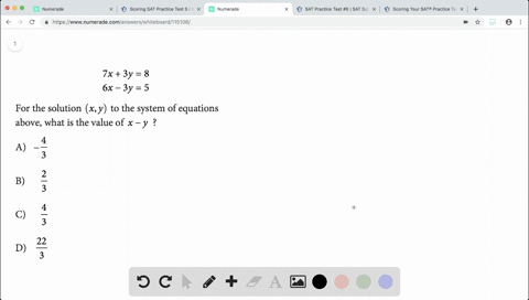 Sat practice test # 6 | Numerade
