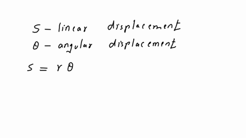 SOLVED:The formula for angular velocity is . The formula for the linear ...