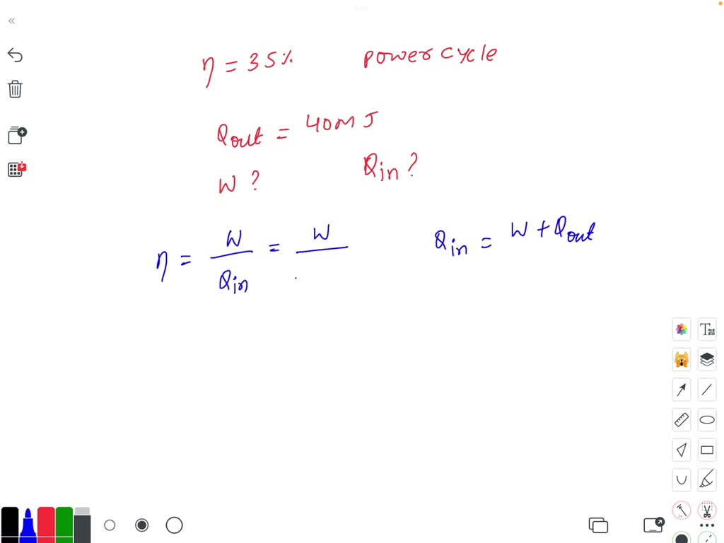 SOLVED:For a power cycle operating as shown in Fig. 2.17a, the energy ...