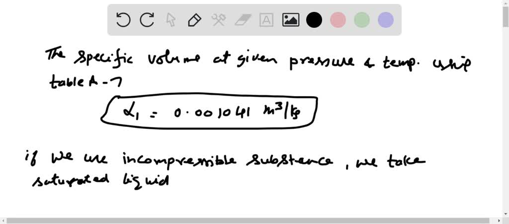 Determine the specific volume, internal energy, and enthalpy of ...