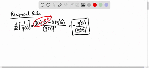 SOLVED:(a) If g is differentiable, the Reciprocal Rule says that ( d ...