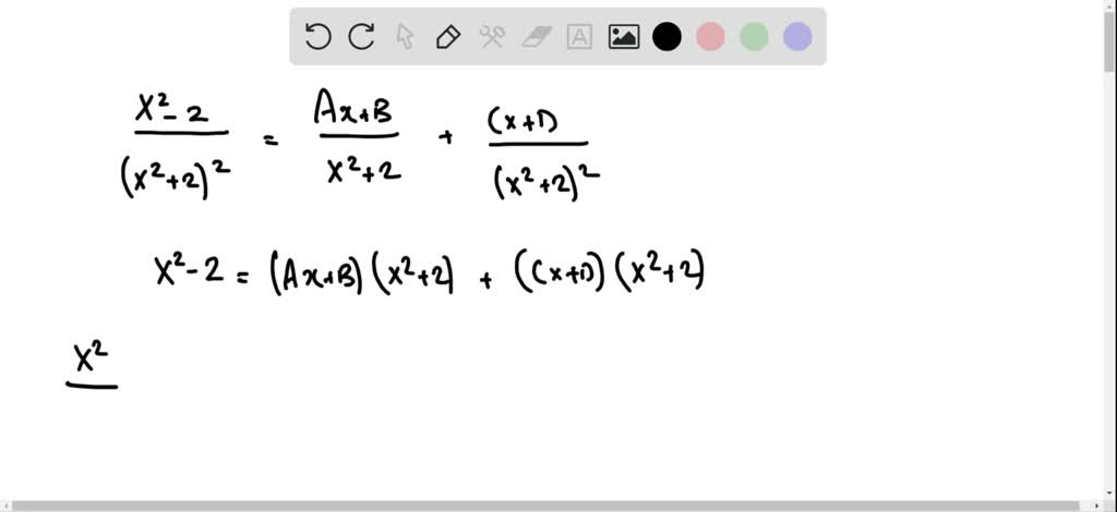 SOLVED:Determine the constants (denoted by capital letters) so that each equation is an identity ...