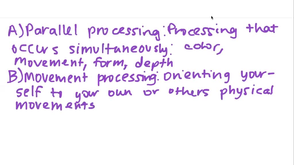 ⏩SOLVED:The brain is capable of processing many aspects of an object… | Numerade