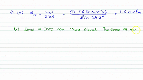 SOLVED:A simple experiment can tell the difference between a CD and a ...