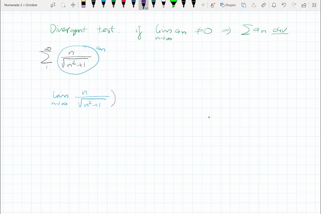 SOLVED:The nth Term Divergence Test (Theorem 3) to prove that the ...