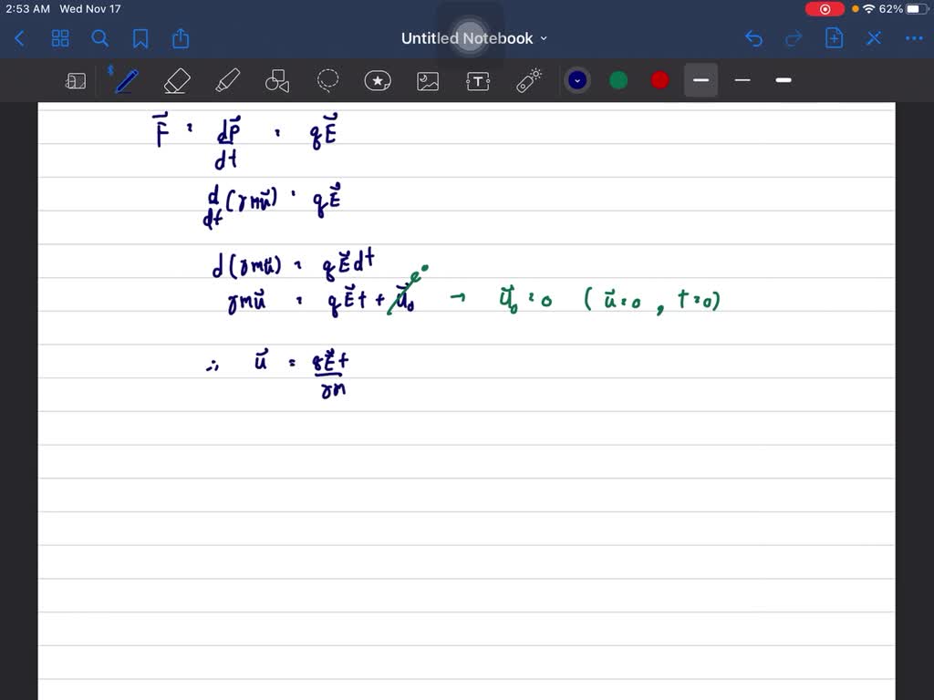 (Section 2.7) A particle of mass m and charge q is released from rest in a uniform electric ...