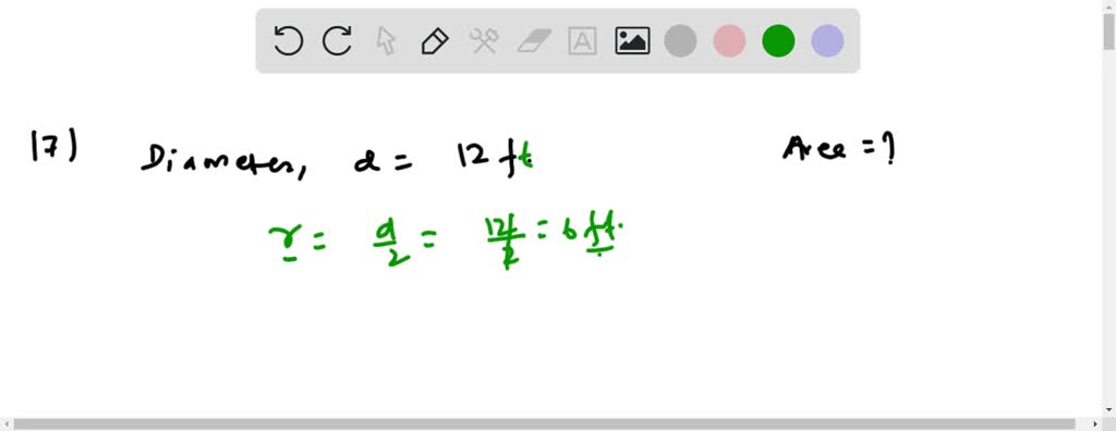 SOLVED:Find the perimeter and the area of: a circle of radius 12 inches