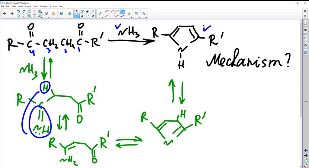 SOLVED:Substituted pyrroles are often prepared by treatment of a 1,4 ...