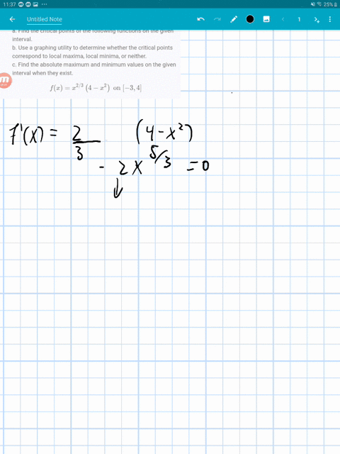 SOLVED:a. Find the critical points of the following functions on the given interval. b. Use a ...