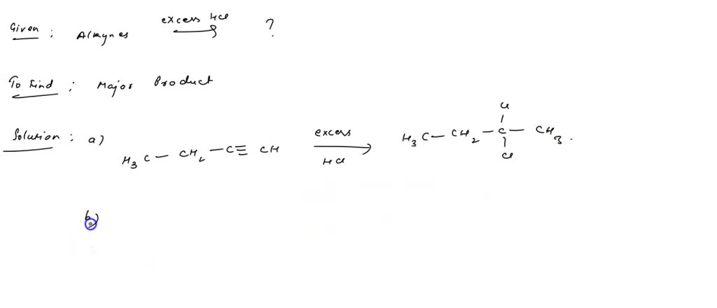 ¿Cuál es el producto principal que se obtiene en la reacción de cada ...
