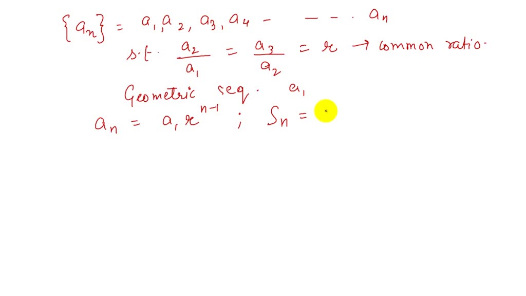 SOLVED:What is a geometric sequence? Give an example with your description.