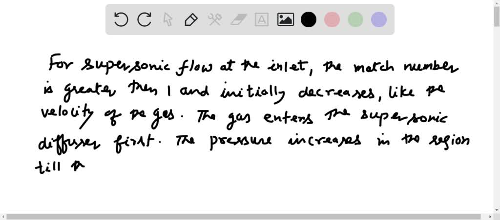 SOLVED:Repeat Prob. 17-55 for supersonic flow at the inlet. SOLVED:Repeat Prob. 17-55 for supersonic flow at the inlet.
