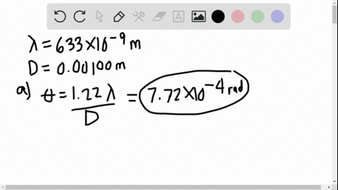 SOLVED:(a) What is the minimum angular spread of a 633-nm wavelength He-Ne laser beam that is ...
