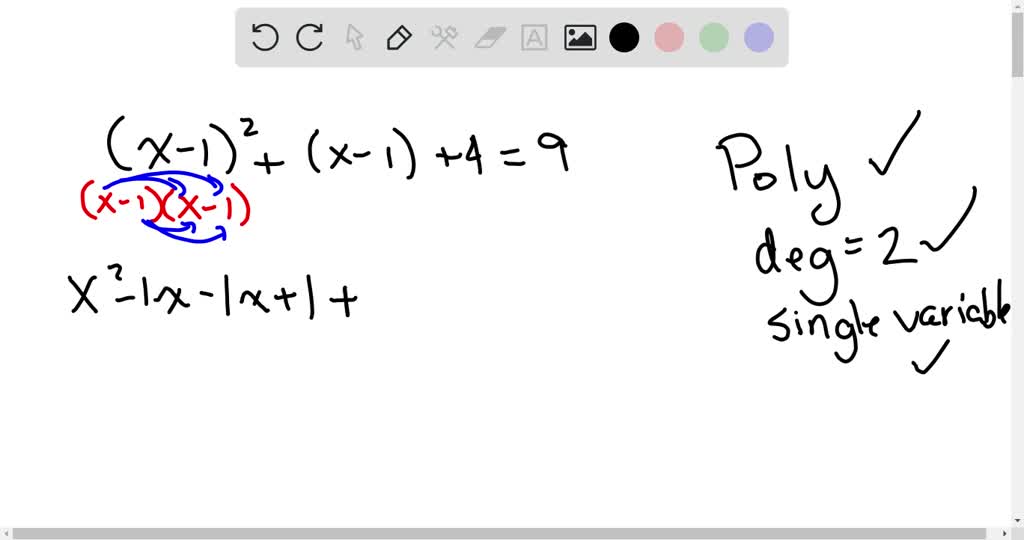 SOLVED:Determine whether each equation is quadratic. If so, identify ...