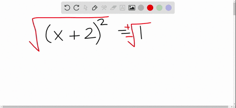 SOLVED:Solve each equation by the Square Root Method. (x+2)^2=1