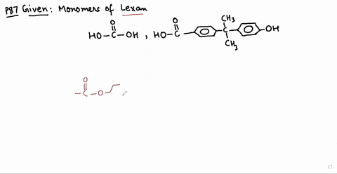 SOLVED:Lexan is a polycarbonate ester condensation polymer that is ...