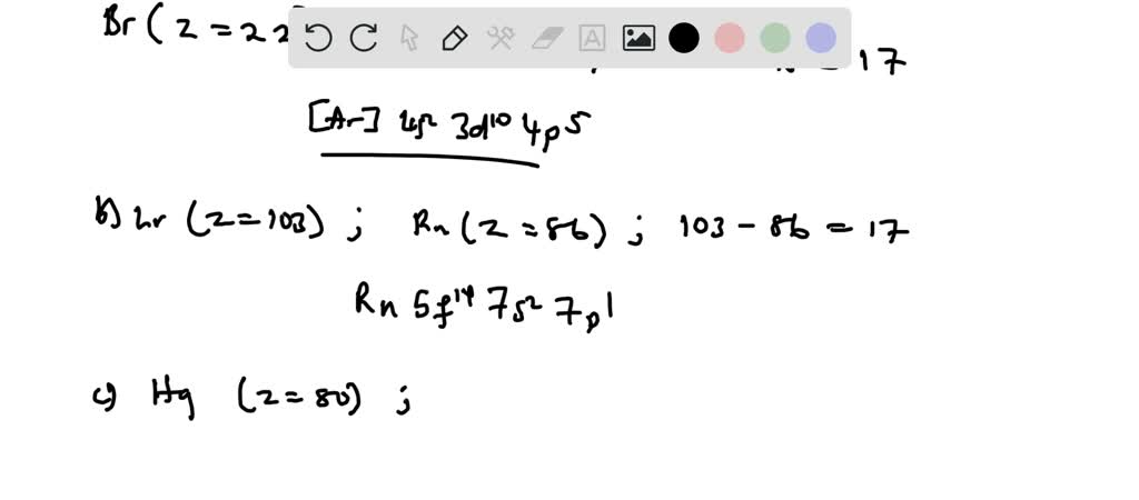 SOLVED:Using the noble-gas shorthand notation, write the ground state ...