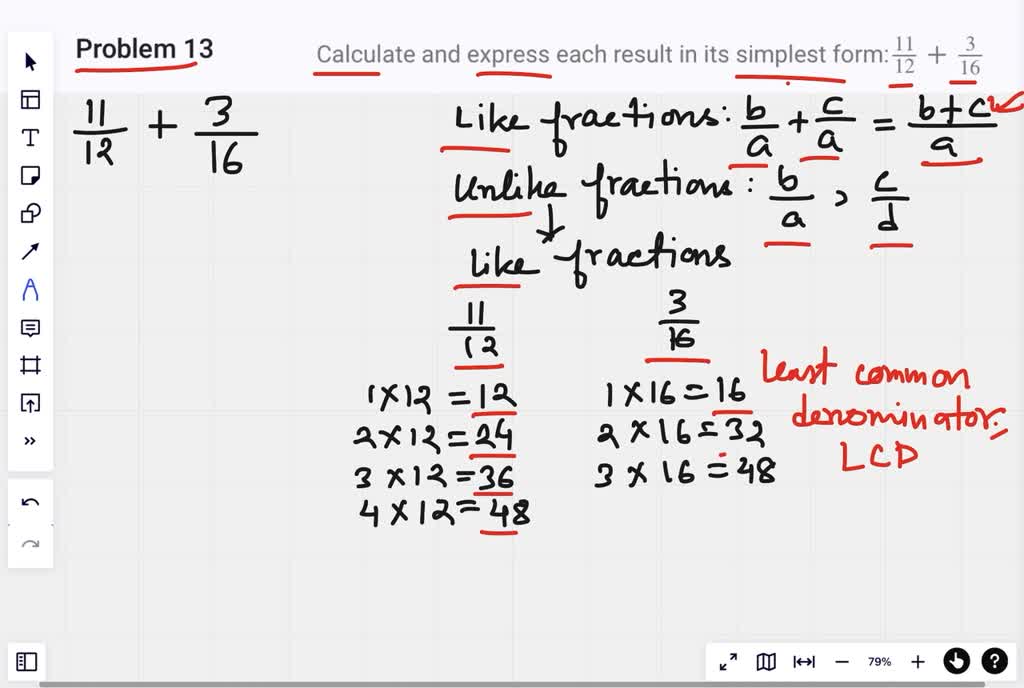 ⏩SOLVED:Calculate and express each result in its simplest… | Numerade
