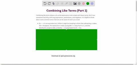 ⏩SOLVED:Summary Lesson: Combining Like Terms (Part 2) | Numerade