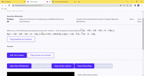 SOLVED:Which onc of the following resonating structures of 1 -methox -1 ...