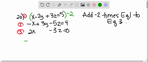⏩SOLVED:Perform the row operation and write the equivalent system.… | Numerade