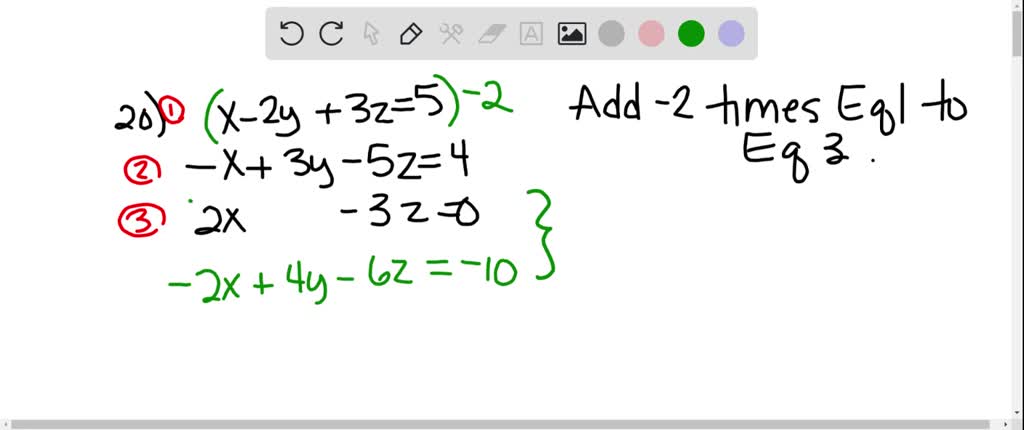 ⏩SOLVED:Perform the row operation and write the equivalent system.… | Numerade