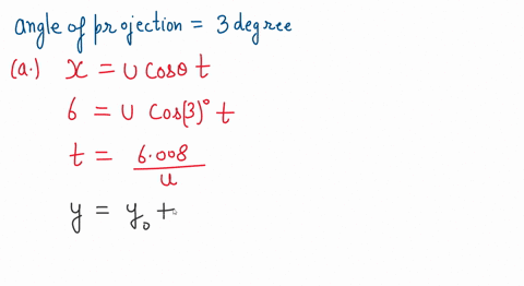 SOLVED: A child throws a ball from point A with an initial velocity v0 at an angle of 3^∘ with ...