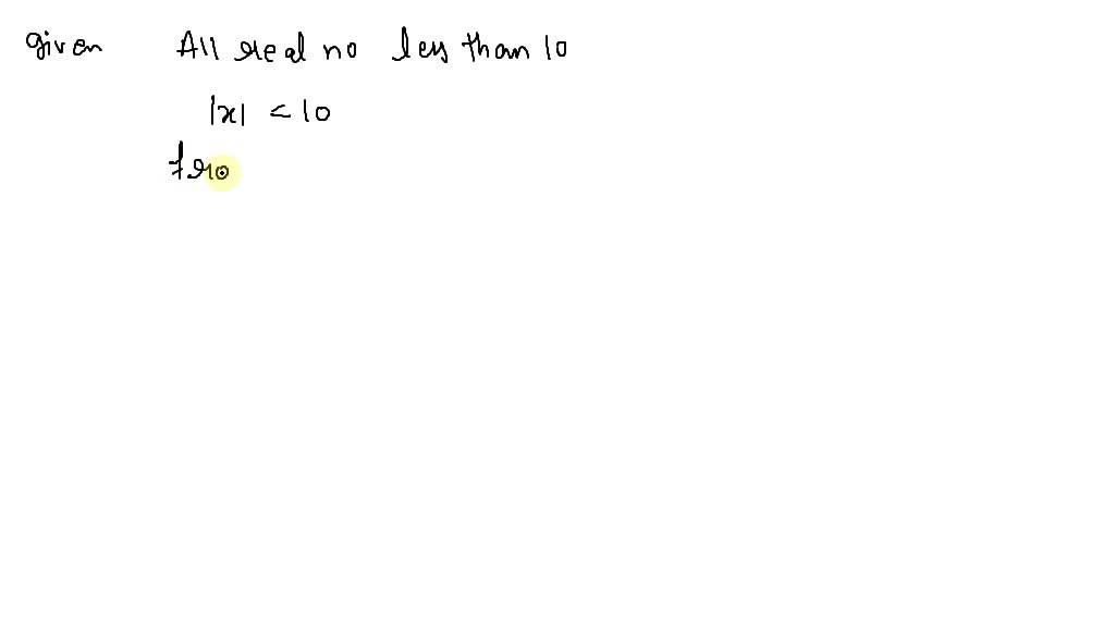 SOLVED Use Absolute Value Notation To Define The Interval or Pair Of 