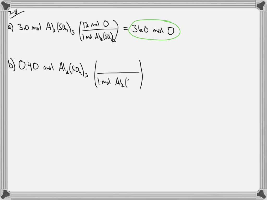 SOLVED Aluminum Sulfate Al2 SO4 3 Is Used In Some Antiperspirants A