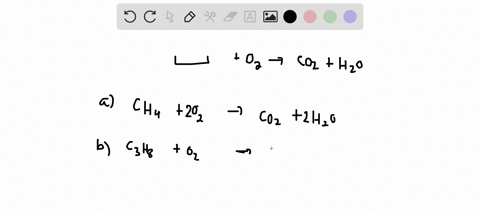 SOLVED:Write equations for the complete combustion of the following ...