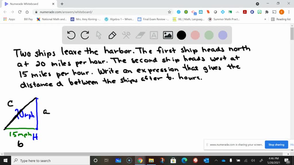 SOLVED:Two ships leave a harbor at the same time. The first ship heads ...