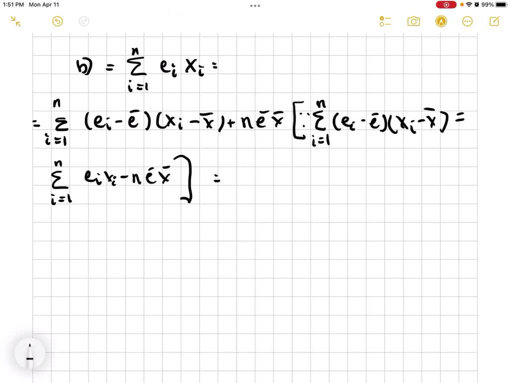 SOLVED:Show that the SSR in a linear model expressed in summation ...