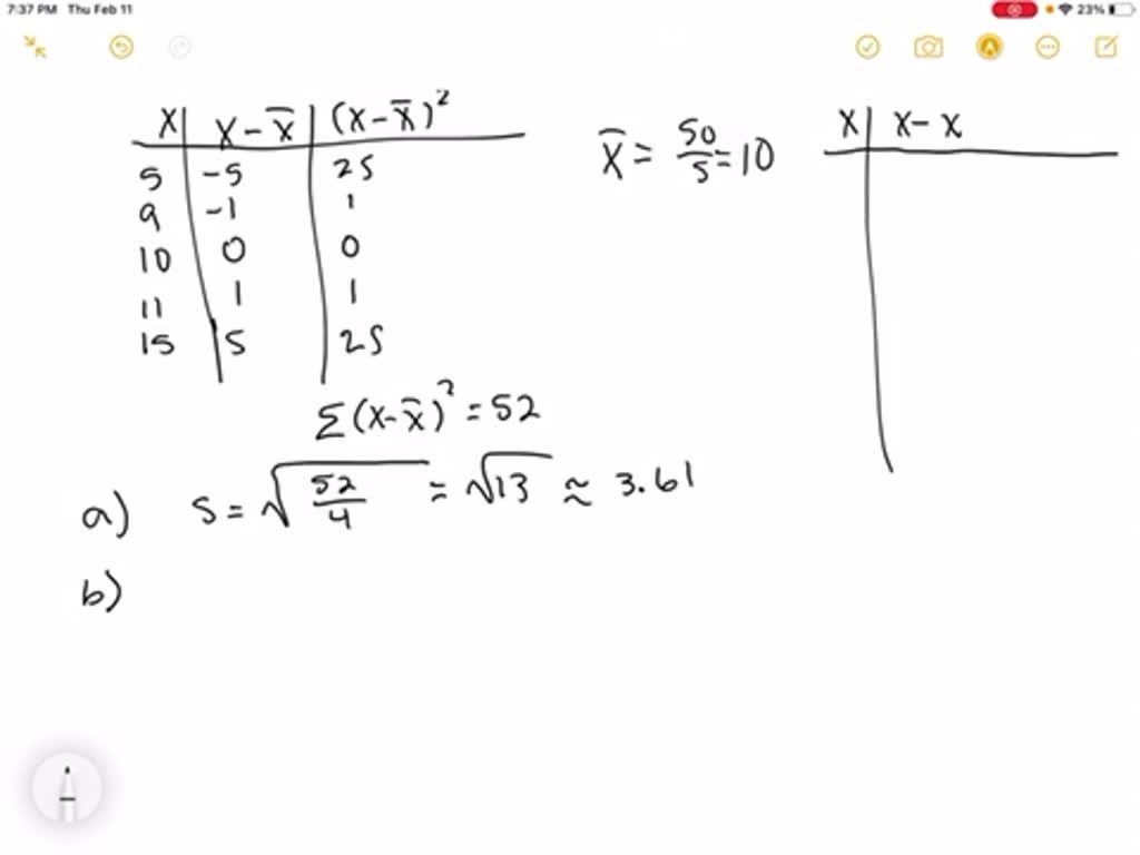 SOLVED In This Problem We Explore The Effect On The Standard Deviation Of Adding The Same 