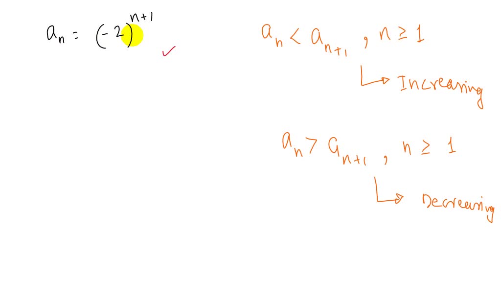 Solved 72 78 Determine Whether The Sequence Is Increasing Decreasing Or Not Monotonic Is The