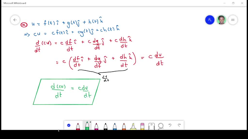 Solved Prove Frac{d}{d U} Mathbf{a} Cdot Mathbf{b} Times Mathbf{c} Mathbf{a} Cdot