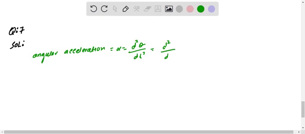 The angular acceleration ( α) of a rotating body is equal to (a) (d ω ...