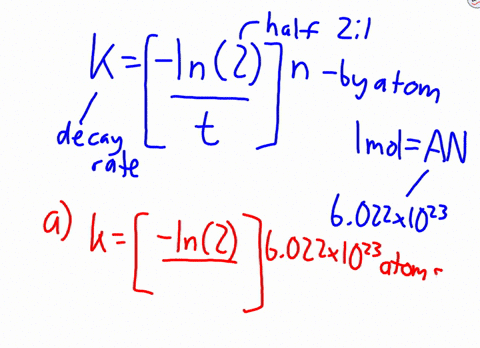 SOLVED:What is the rate of decay from 1.00 mol of radioactive nuclides ...