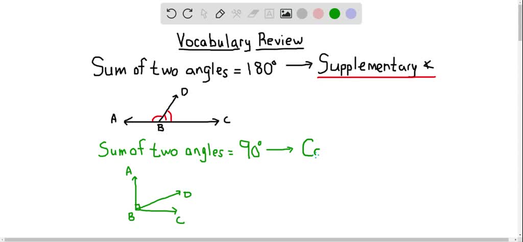 If the sum of two adjacent angles is 180^∘, then the non-common arms of ...