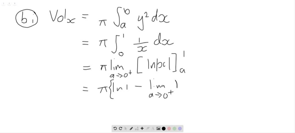 SOLVED: Consider the infinite region in the first quadrant bounded by ...