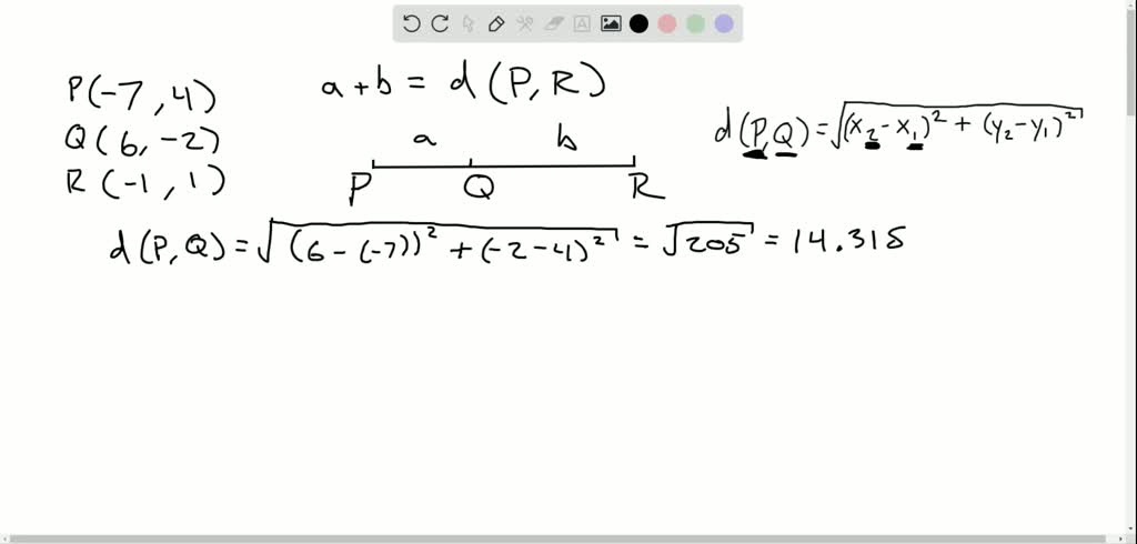 SOLVED:Determine whether the three points are collinear. See Example 4 ...