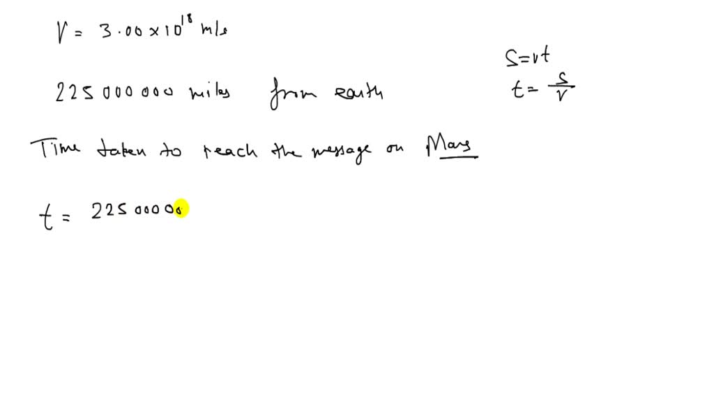 ⏩SOLVED:A space probe on the surface of Mars sends a radio signal ...
