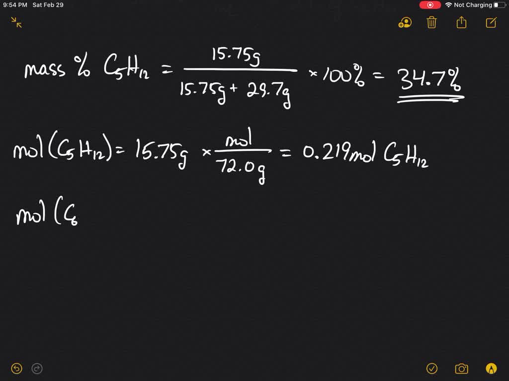 SOLVED:A solution is prepared by mixing 25 mL pentane \left(\mathrm{C ...