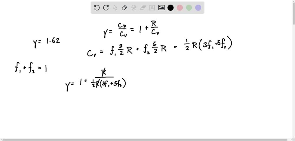 SOLVED:A mixture of monatomic and diatomic gases has a specific-heat ...