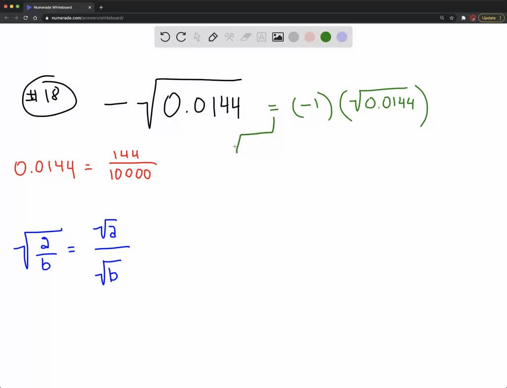 SOLVED:Evaluate the roots without using a calculator. Identify those that are not real numbers ...