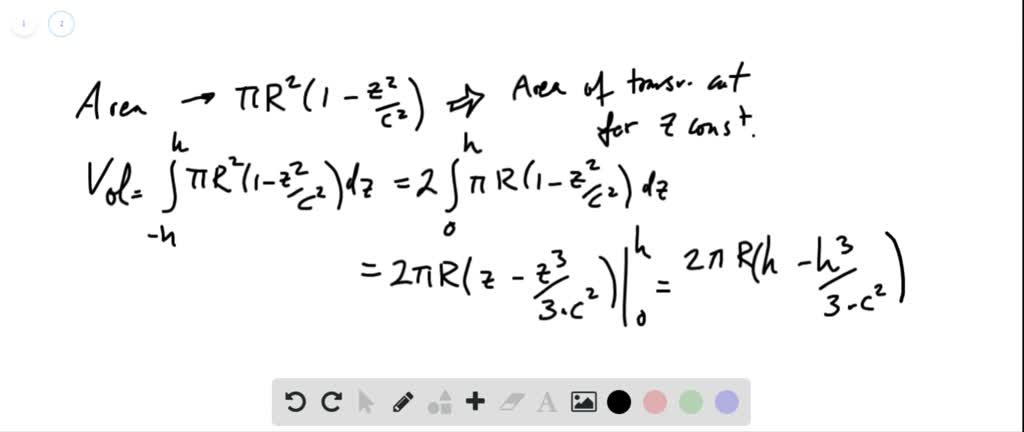 SOLVED:The barrel shown here is shaped like an ellipsoid with equal ...
