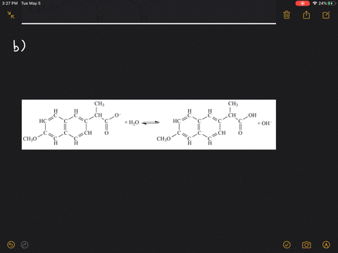 The drug known as naproxen sodium is the sodium salt of this molecule ...